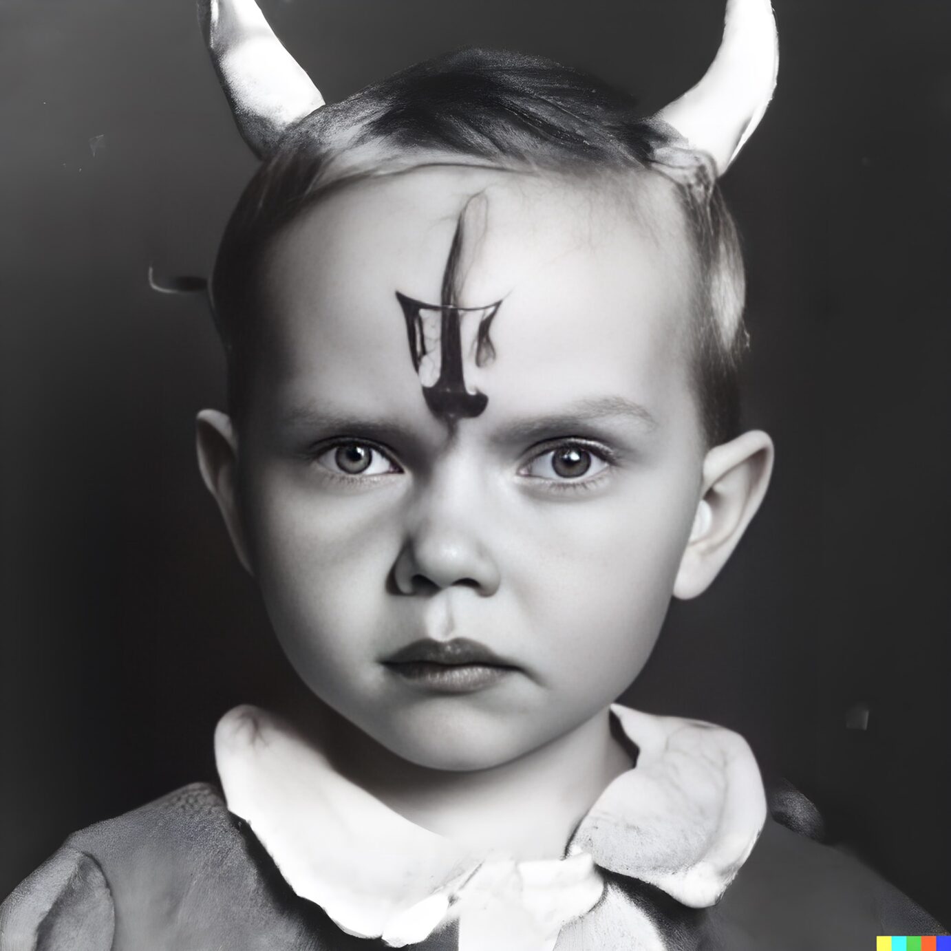 Child with horns and evil eyes - 3 • VIARAMI